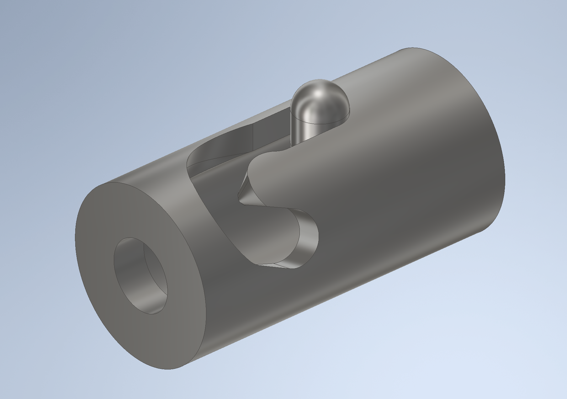 Solved: Cutting a curved slot into a cylinder - Autodesk Community