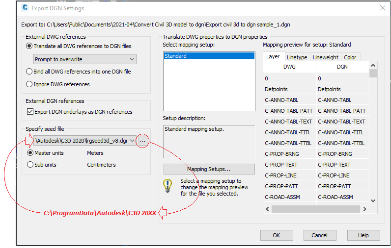 Solved: Convert Civil 3d model to dgn - Autodesk Community