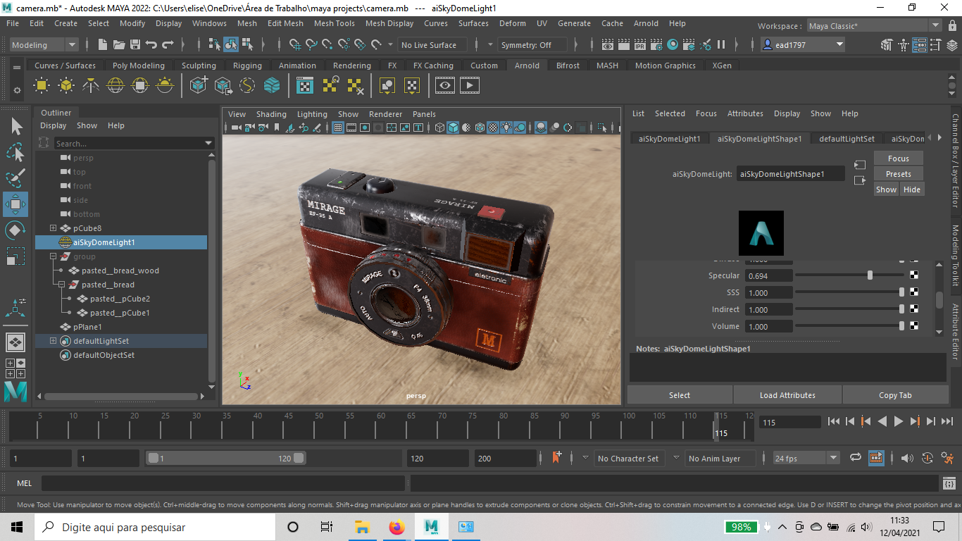 Solved: Weird white dots/stripes/reflection on my Arnold render ...