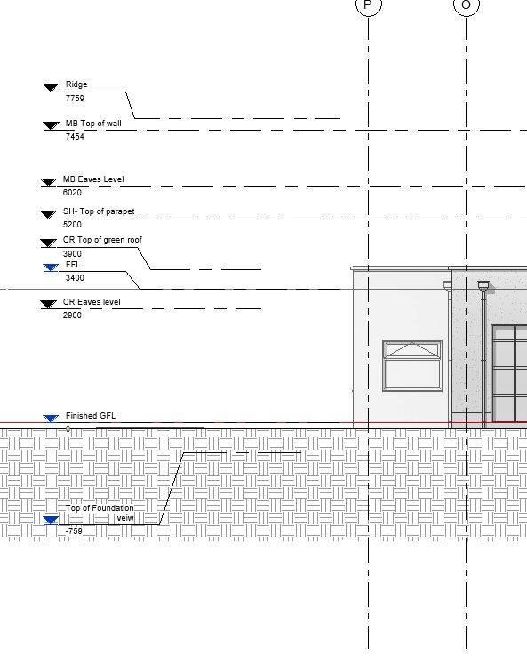 Level not visible in north elevation but visible in all of the other elevations - Autodesk Community