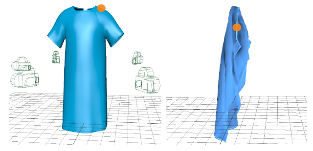 How to set a marker on Maya's cloth model and record its accurate ...