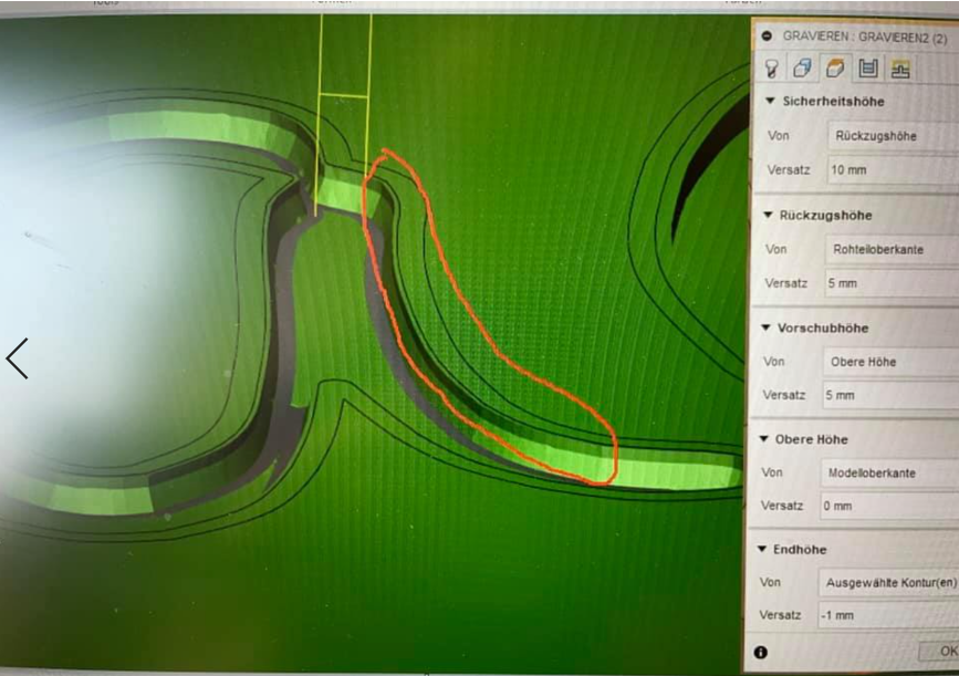 mini Steg bei einer Gravur, welche Parameter muss man anpassen ...