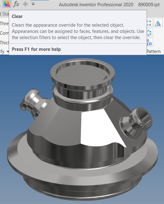 Solved: Imported step part transparent - Autodesk Community