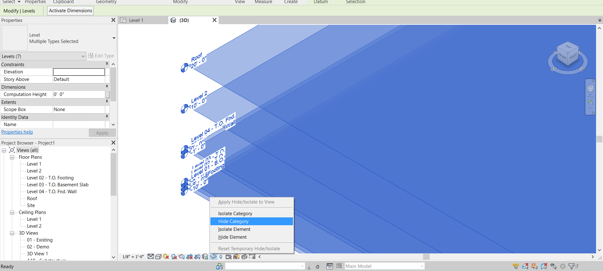 hide all "Floor Plan" Views for exporting model - Autodesk Community