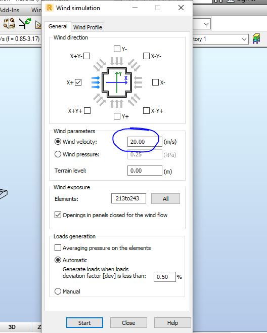 Which value to fill Wind Velocity Simulation as following to ASCE 7-10 ...