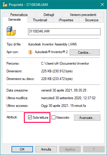 Solved: Context menu click of IAM files, where is the read only property? - Autodesk Community