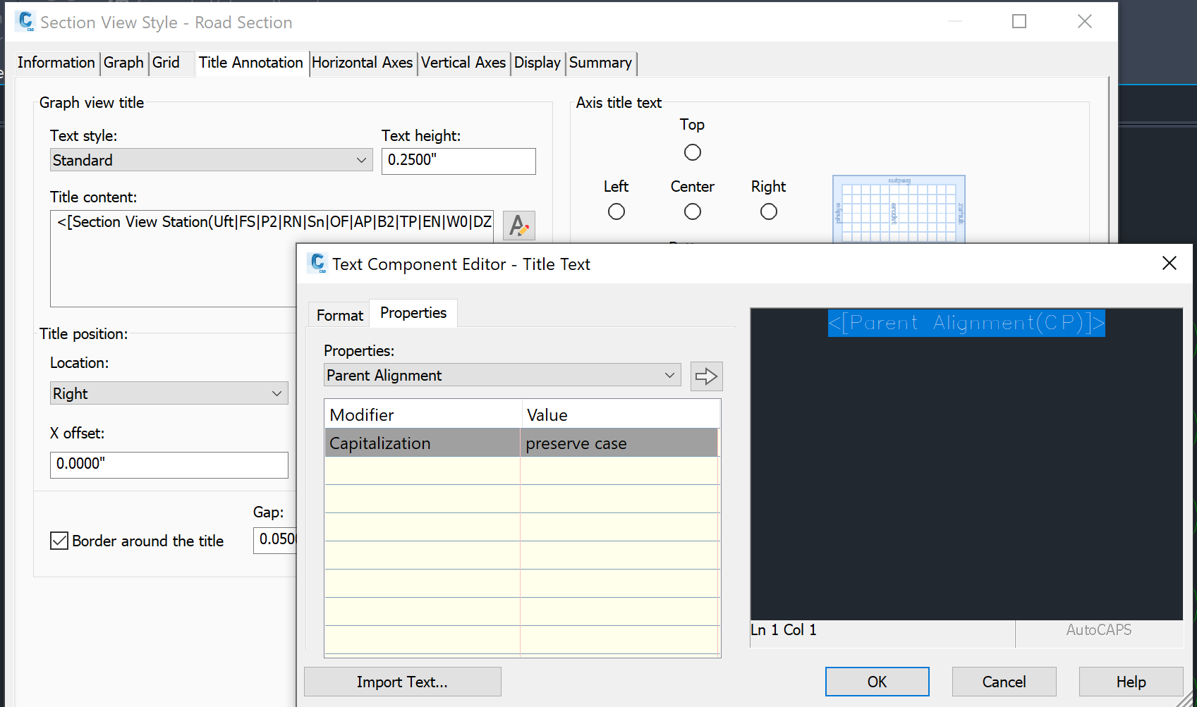 Section View style: Grid at profile Grade Points" - Autodesk Community