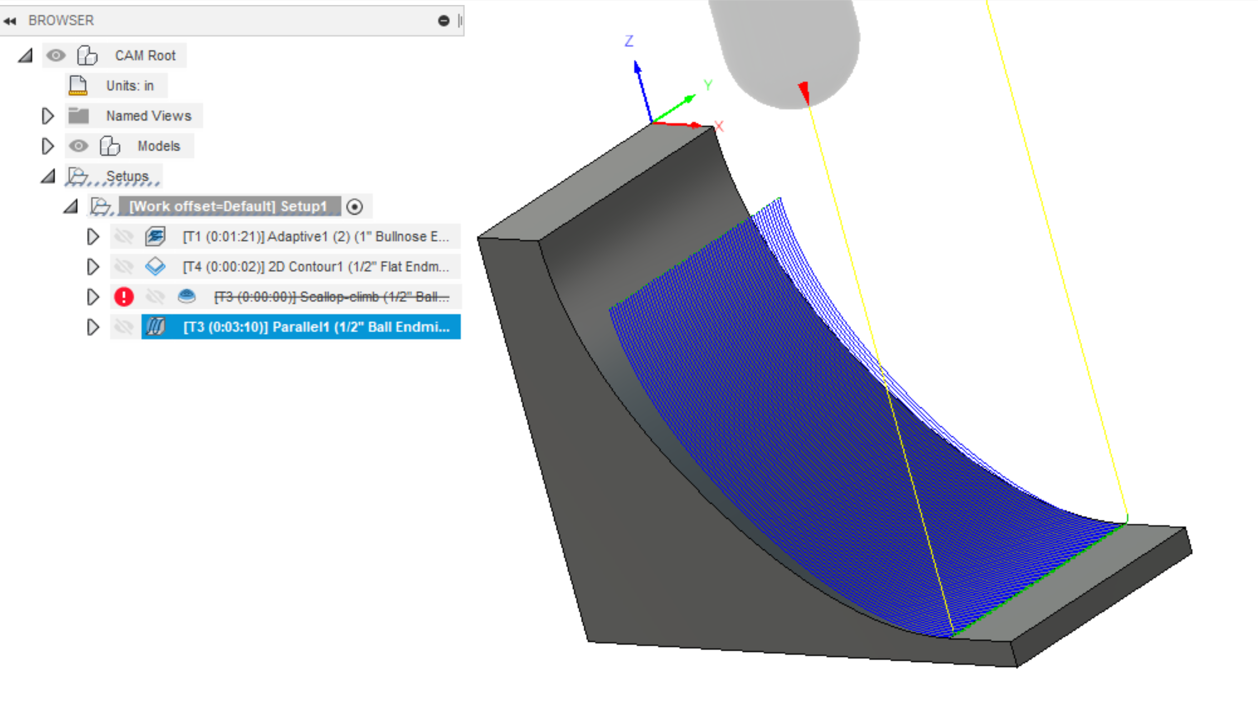 Scallop slightly offset from boundary - Autodesk Community