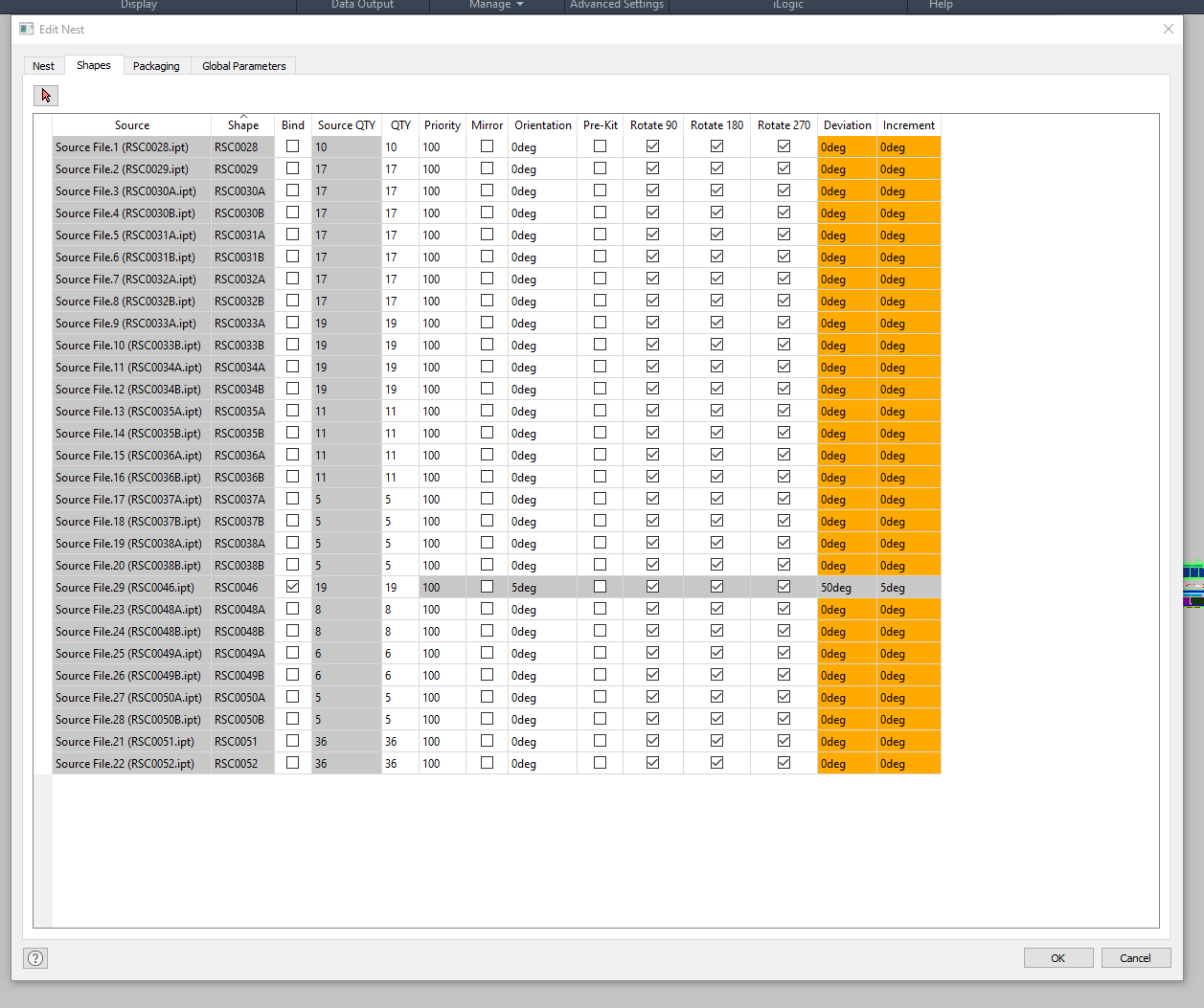 Inventor Nesting 2021 part rotation - Autodesk Community