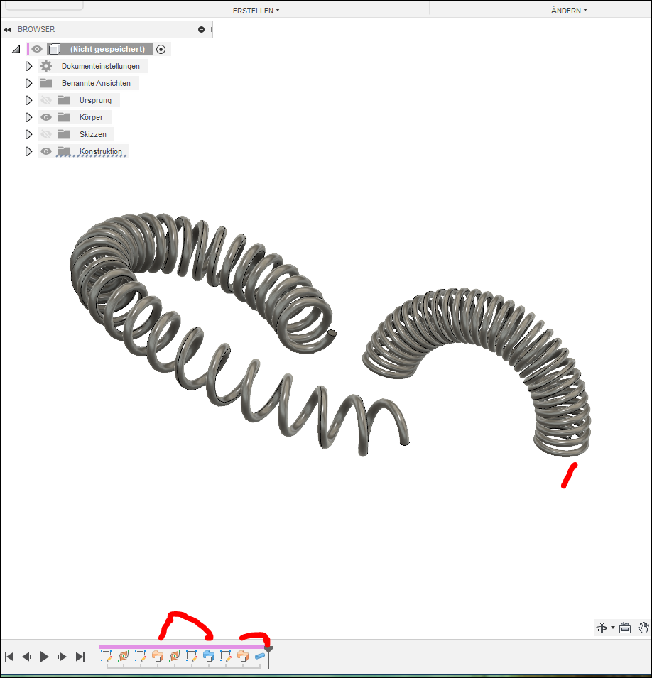 Erstellung einer Feder in Pfadrichtung - Autodesk Community