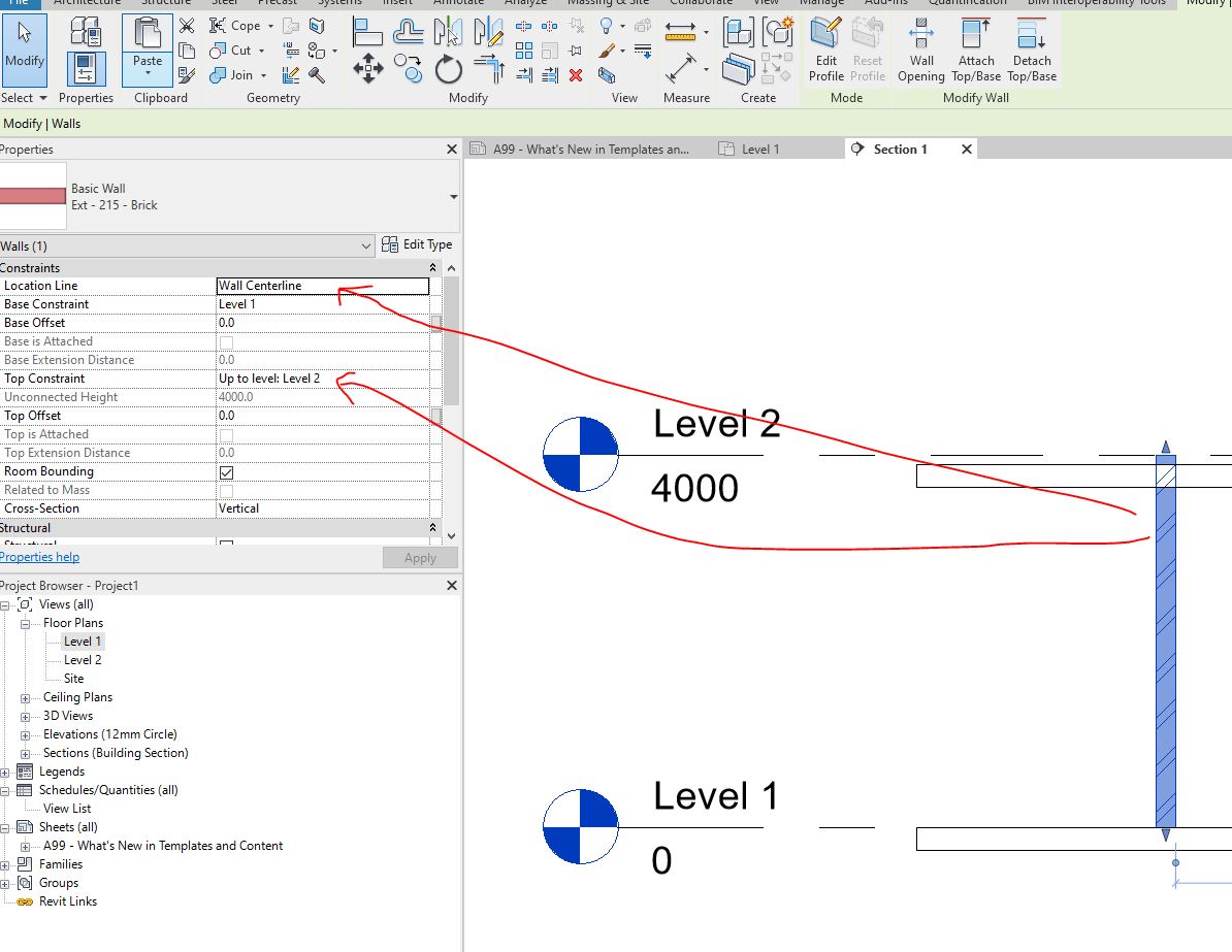 Solved: Wall not going till SSL level. - Autodesk Community