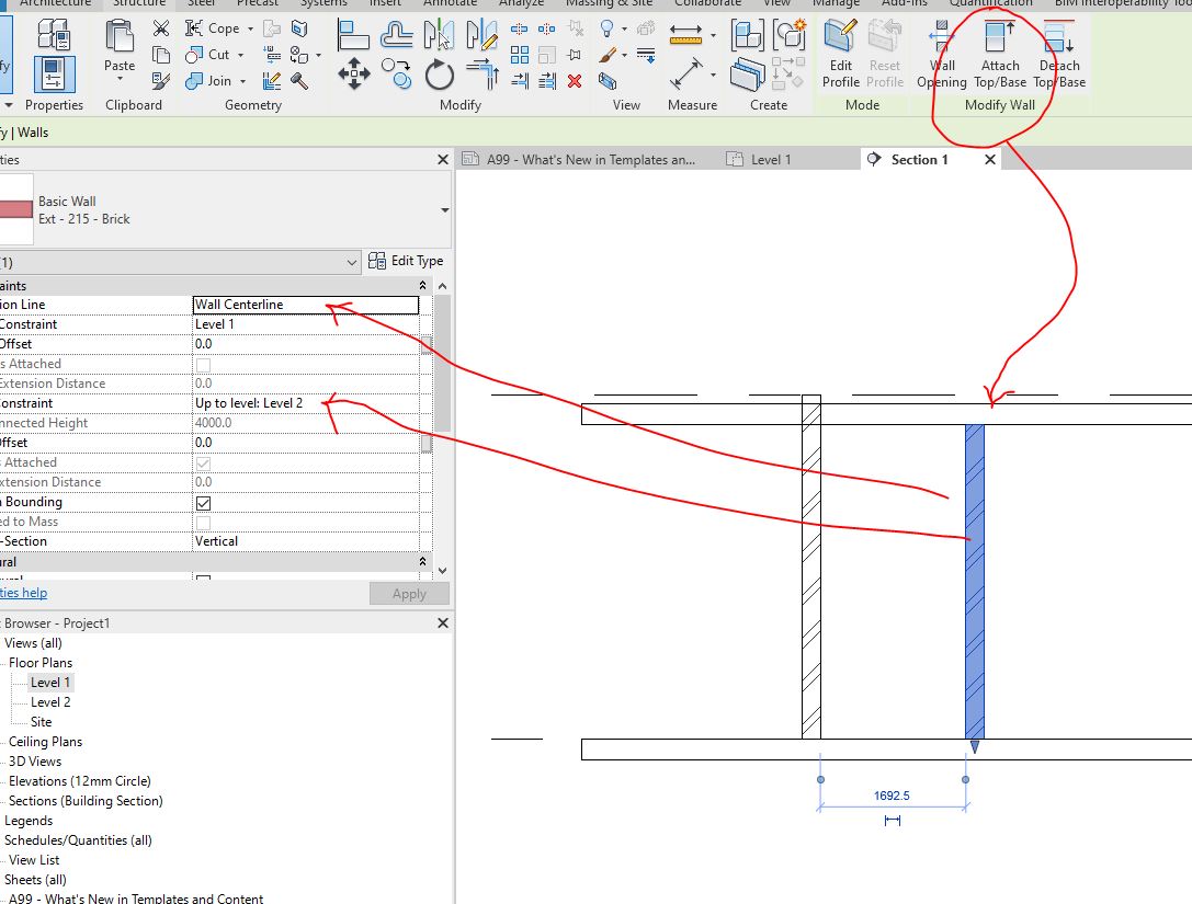 Solved: Wall not going till SSL level. - Autodesk Community