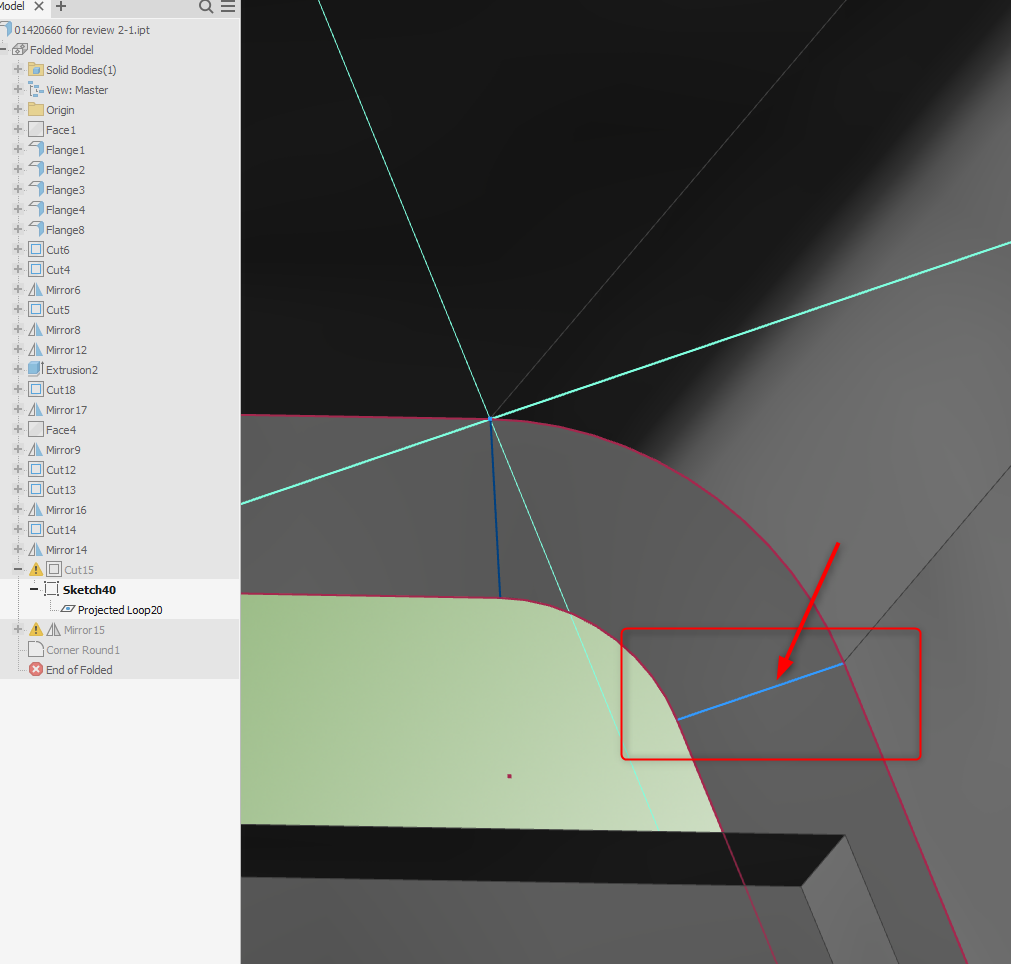 Solved: Inventor 2021.2.2 Sheet Metal Face Edit affects Cut not related ...