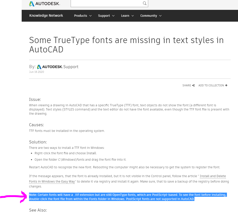 Solved: How to import Adobe fonts to autocad - Autodesk Community