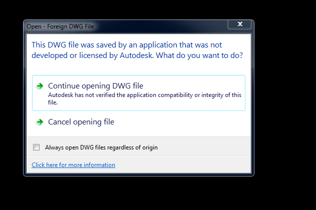 Solved: Pop-up window while opening a file - Autodesk Community