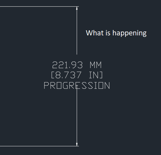 Dimension Text Aligning to dimension lines but not any additional lines ...