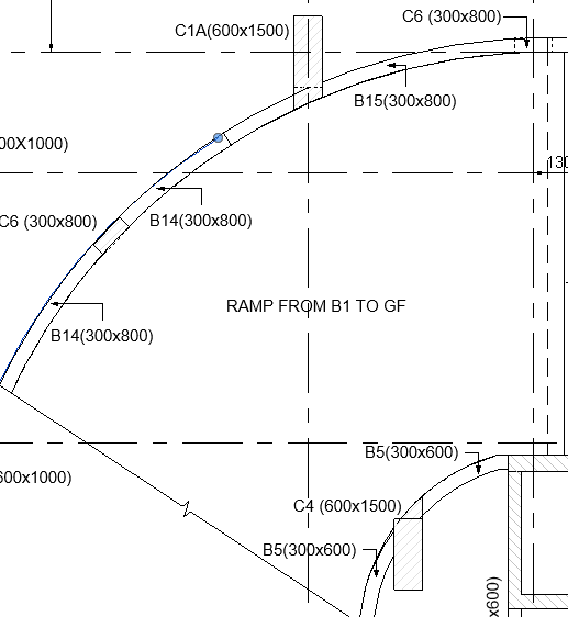 Beams along the ramp - Autodesk Community