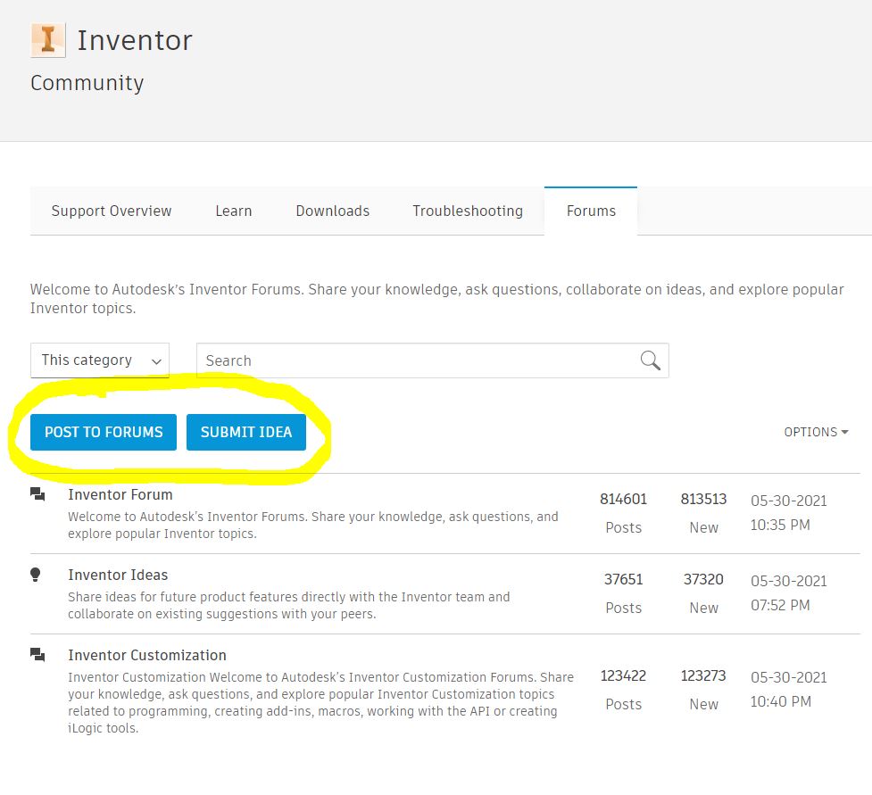 Links form Autodesk community - Autodesk Community