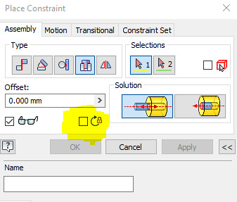 Solved: Axis to Axis to Mate Fully Defined - Autodesk Community
