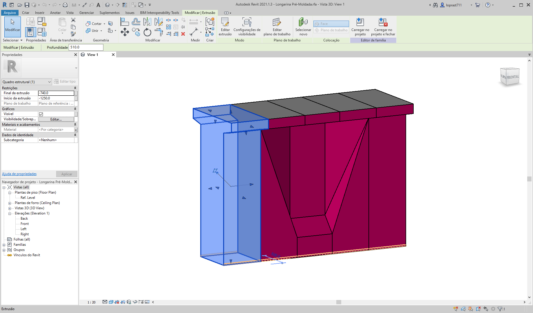 Revit 2021.1.3 - Having problem in joining two structural beams, one ...