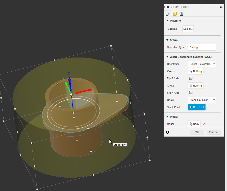 How do you create an Axis in your stock? - Autodesk Community