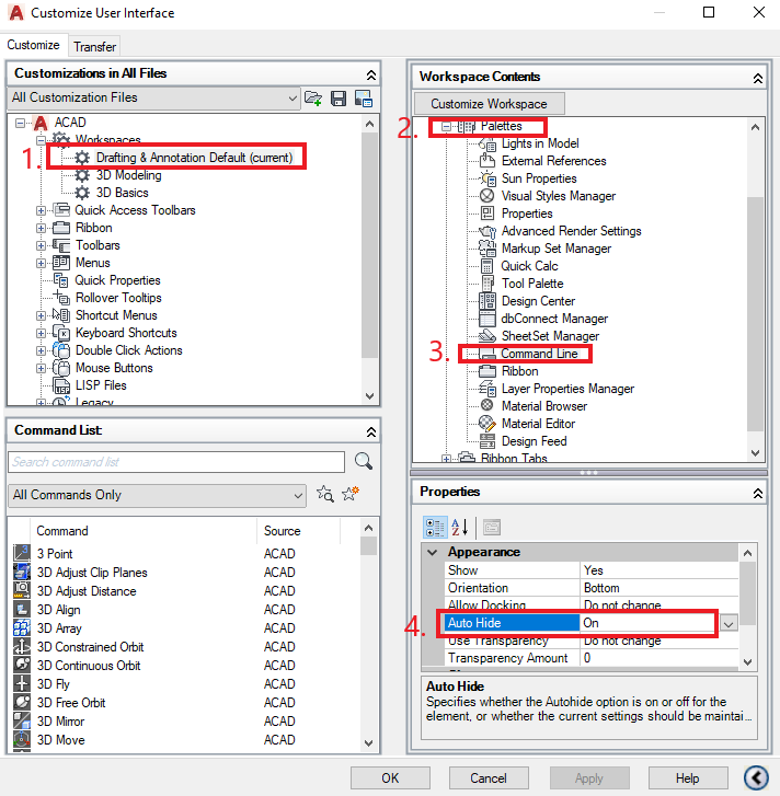 Solved: Command window don't showing up - Autodesk Community