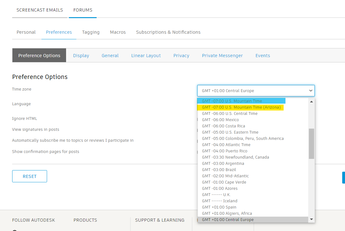 Solved: Time Settings - Autodesk Community