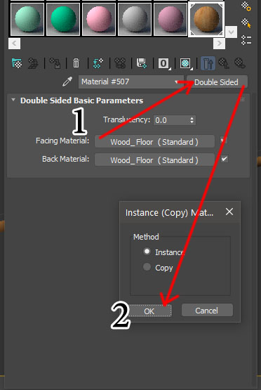 Solved: How to convert double sided material to standard material ...