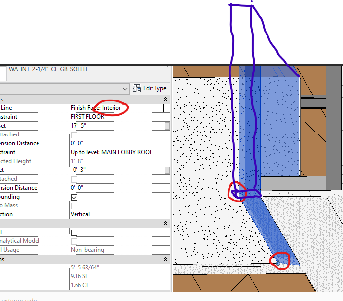 wall location line on wrong side - Autodesk Community