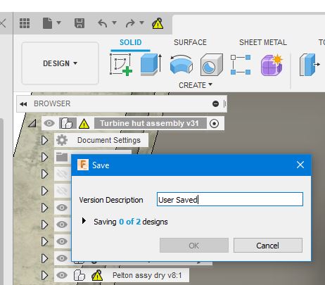 "Unsaved changes" message - but the design has been saved - Autodesk ...