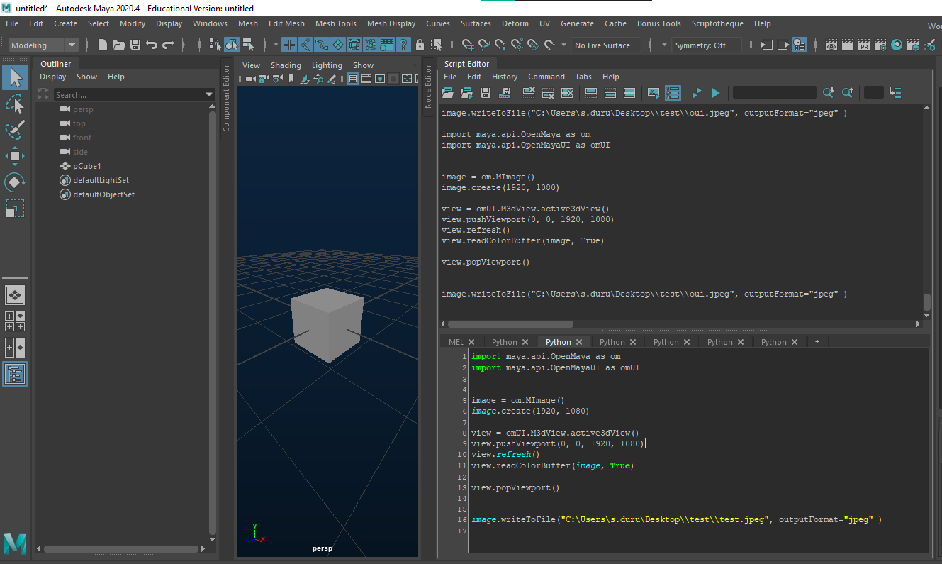 Solved: OpenMaya 2.0 - saving thumbnail - Autodesk Community