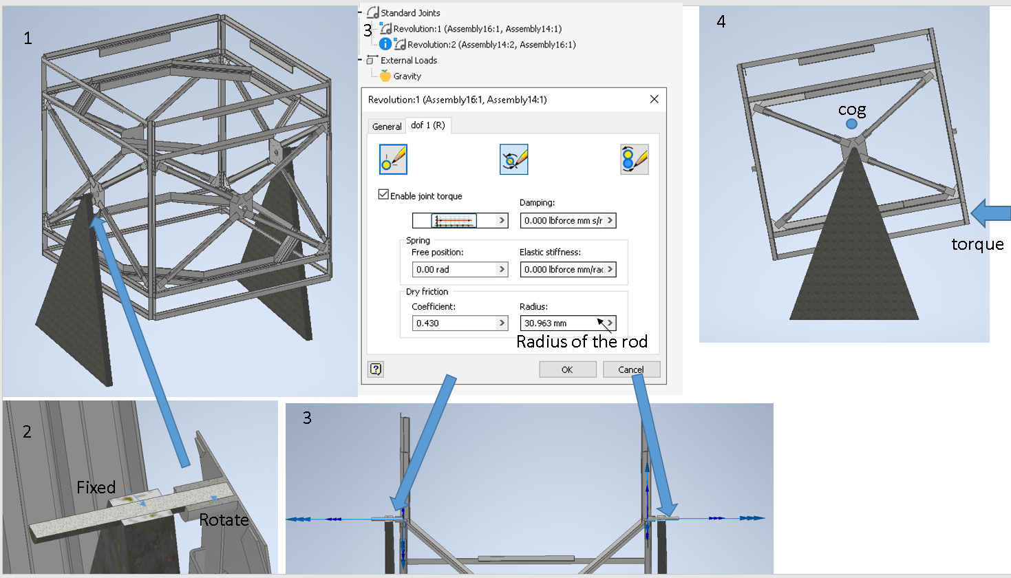 Solved: Dynamic simulation - Joints and static equilibrium - Autodesk Community