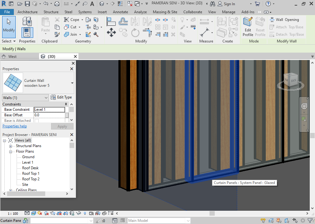 Solved: cant delete glass in curtain panel - Autodesk Community