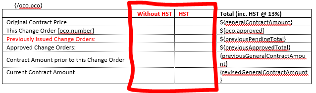 Solved: Cost Management - Adding Information to Change Order Templates ...