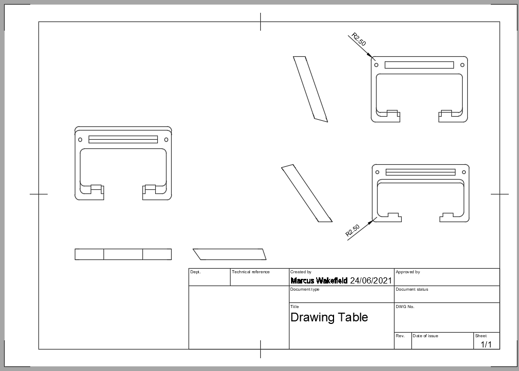 Solved: Drawing Table - Dimension oblique fillet - Autodesk Community