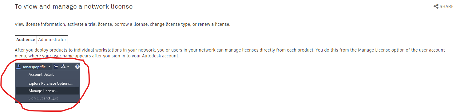 Solved: View and Manage Network License - User Account Info - Autodesk ...