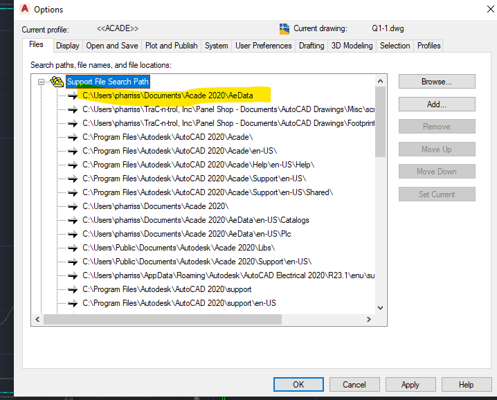 Solved: WD.ENV trouble - Autodesk Community