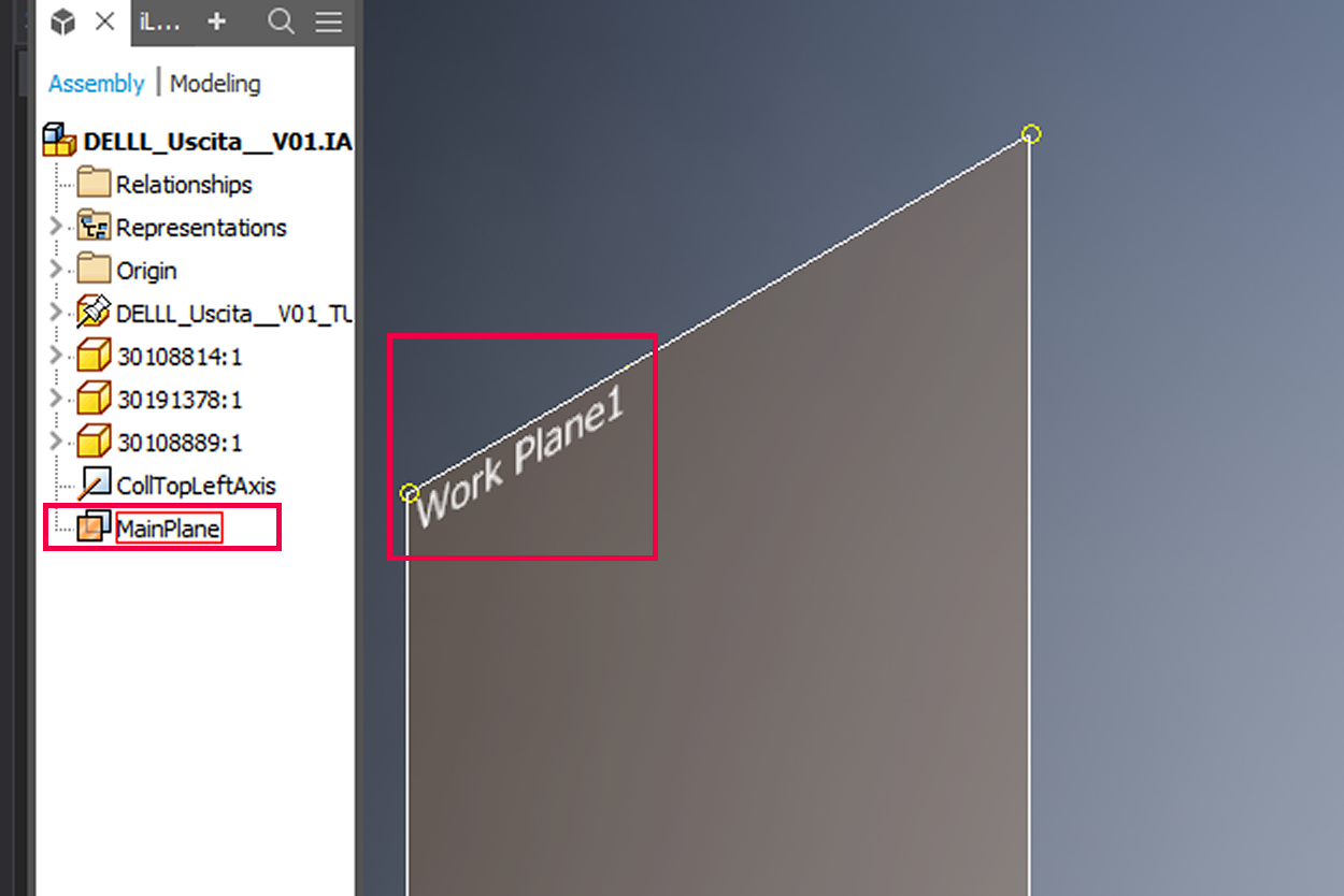 Changing an assembly fixed workplane name does not show up in 3D - Autodesk Community