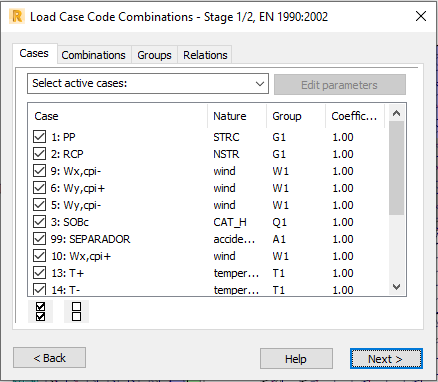 How can I reorder the Load Case Code Combinations table in ascending ...