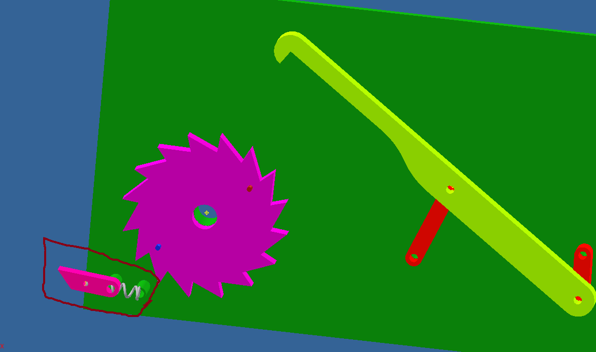 How do I make spring force contraction in dynamic simulation ...