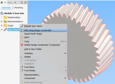 Spur gear design accelerator using Module and number of teeth ...