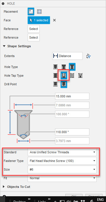 Countersink slots. - Autodesk Community