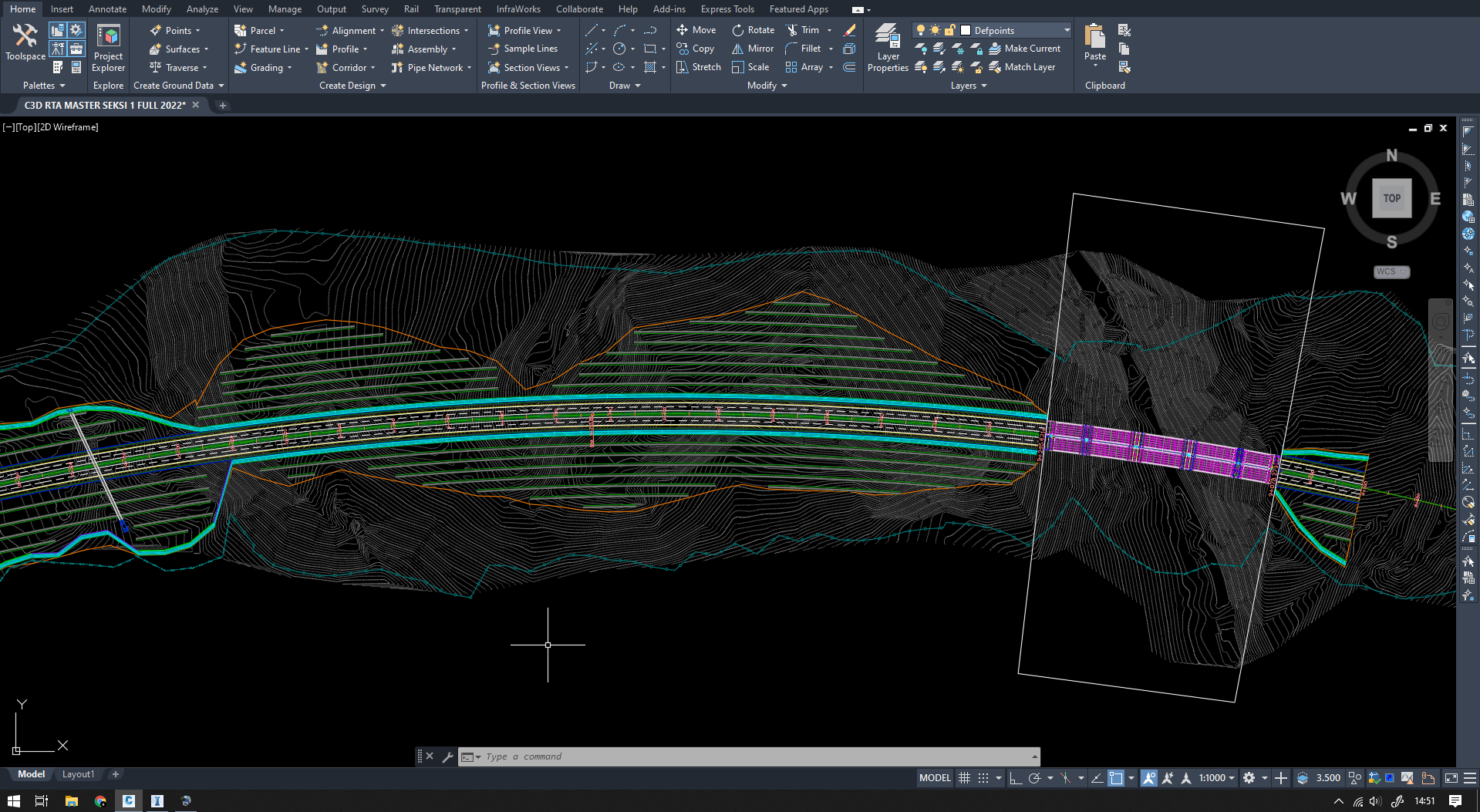 Infraworks showing holes on imported roads daylight civil 3D dwg - Autodesk Community