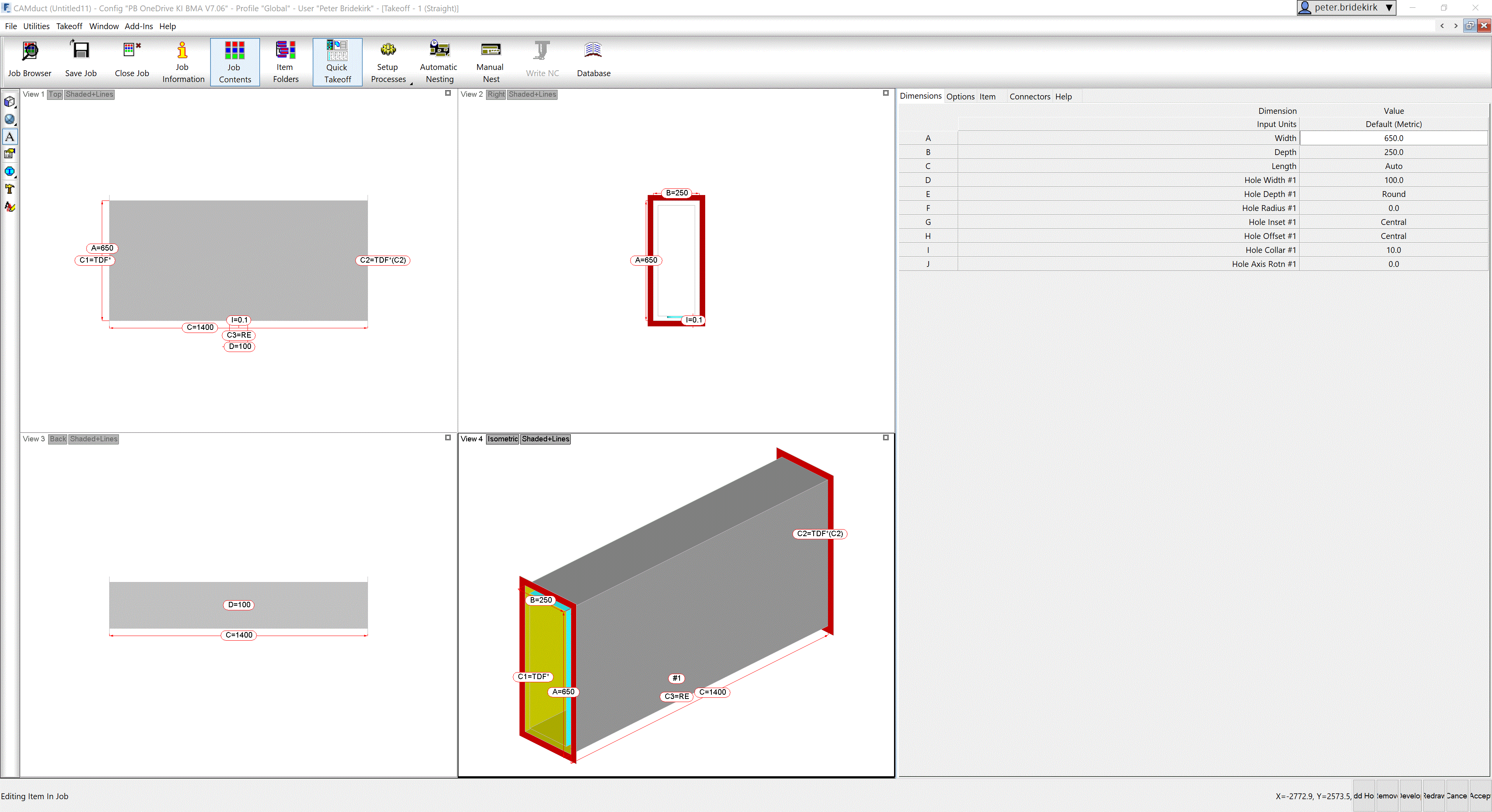 Dynamic Hole (Add Hole) unable to edit from Revit to MAJ in CAM ...