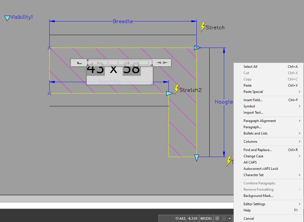 Solved: tekst maatvoering in dynamic blocks - Autodesk Community