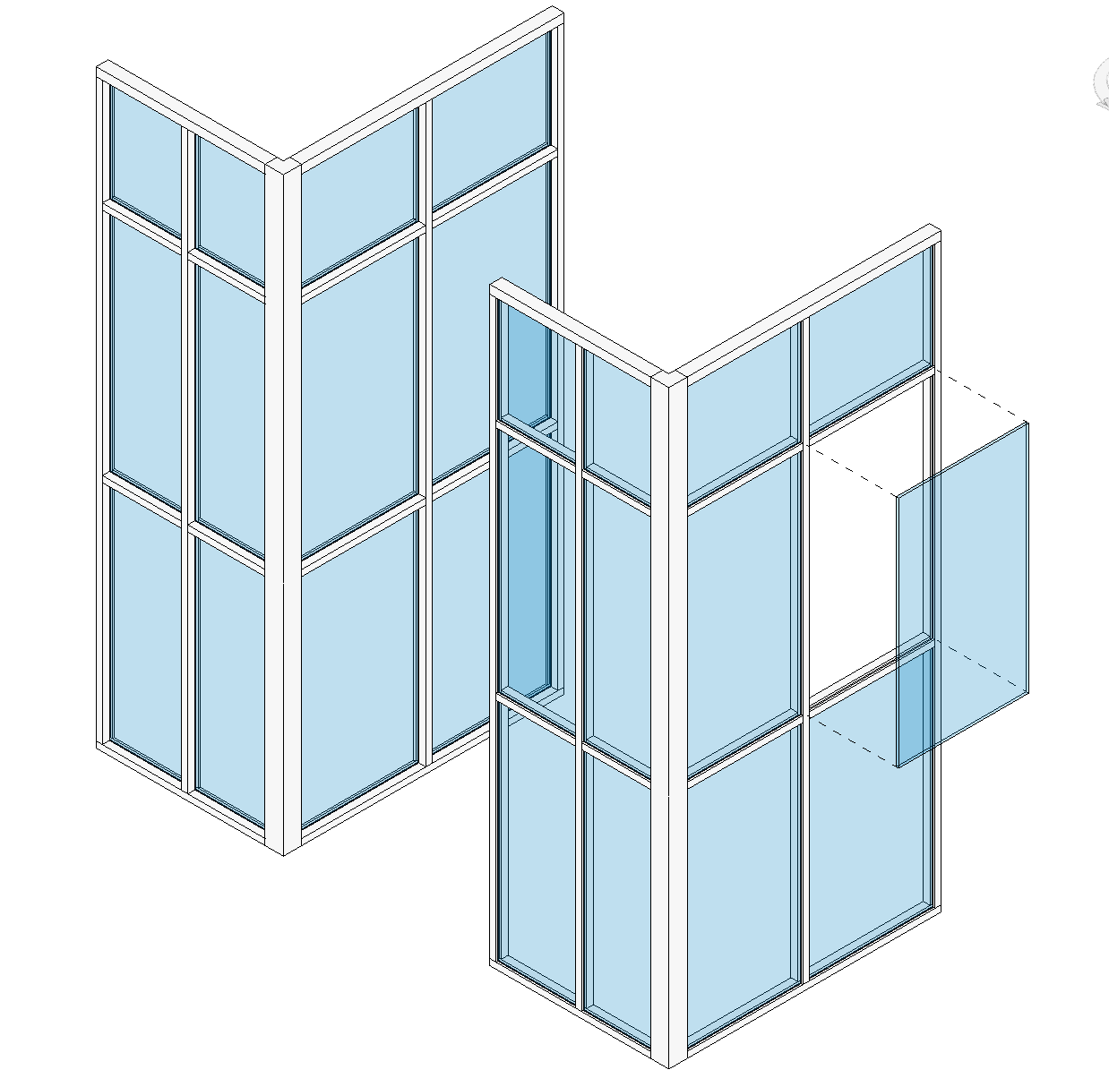 Horizontal mullions overlapping l-shaped corner mulllion - Autodesk ...