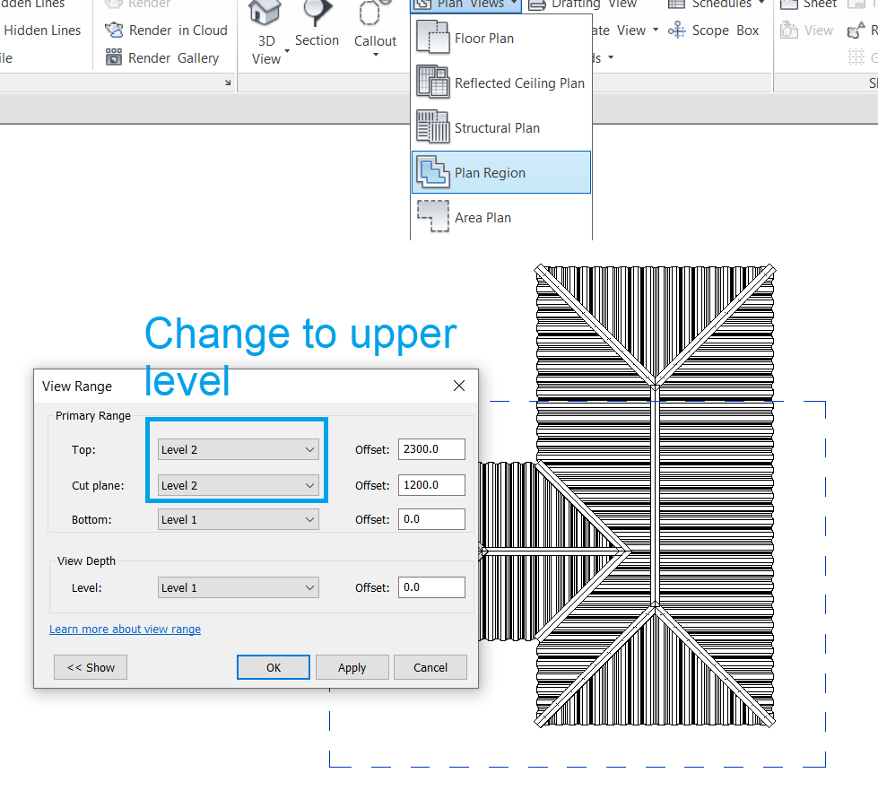 View Range when their are different level in building block - Autodesk ...