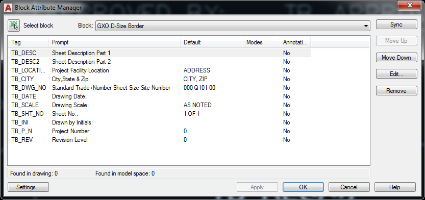 Title Block Block Attribute Manager - Autodesk Community