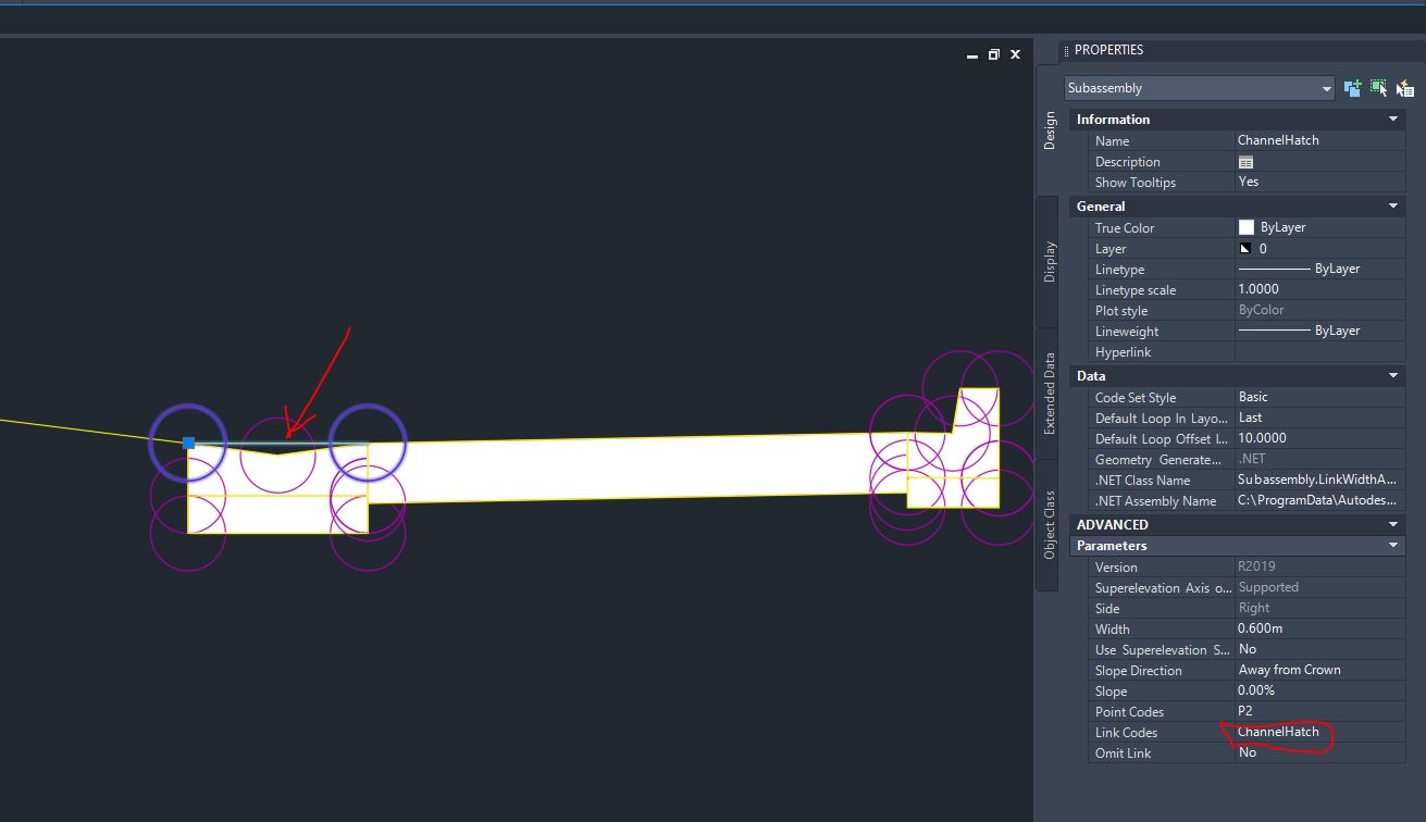 Corridor code set Material Area Fill Style order - Autodesk Community