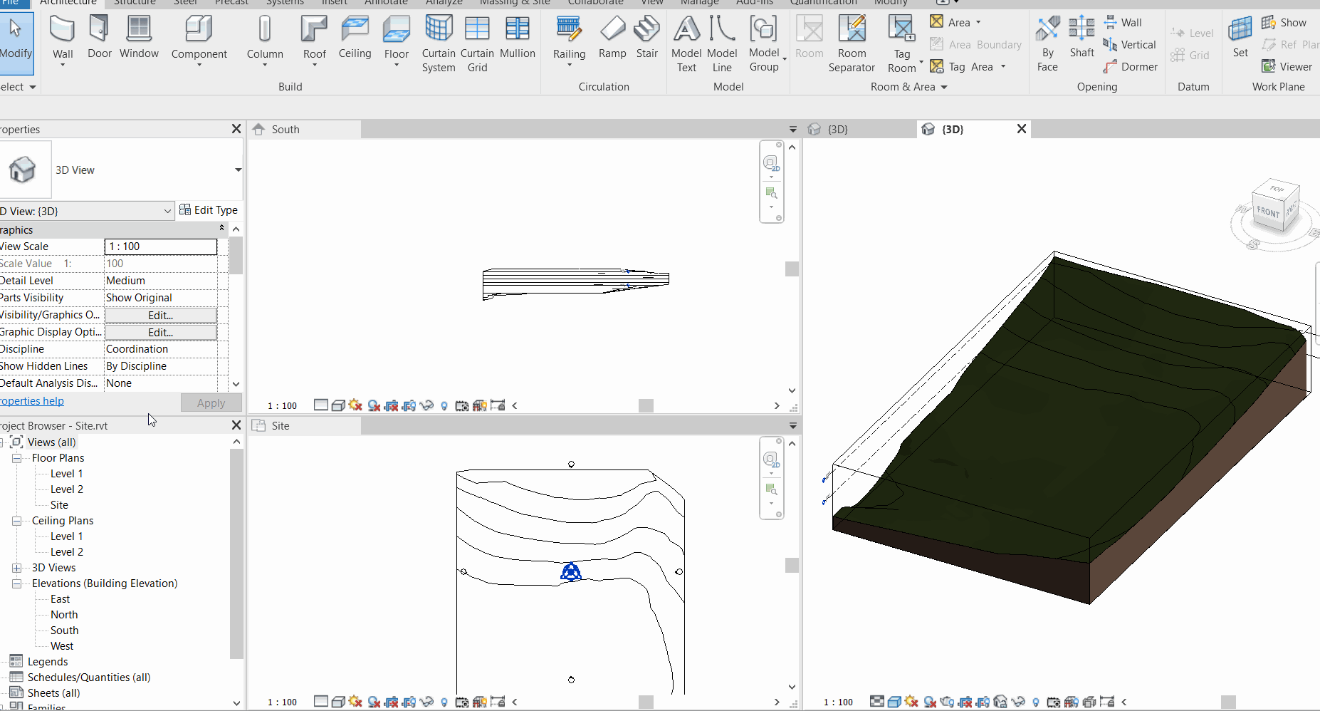 Solved: Hide background lines from topography in section view ...